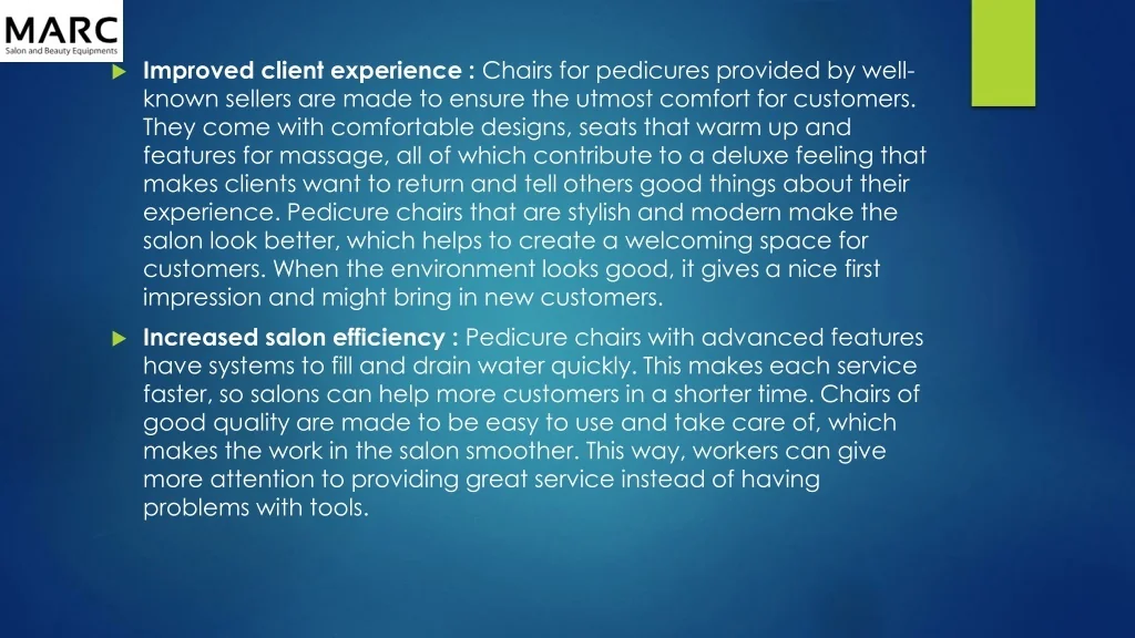 PPT - The benefits of pedicure chair suppliers: enhancing salon ...