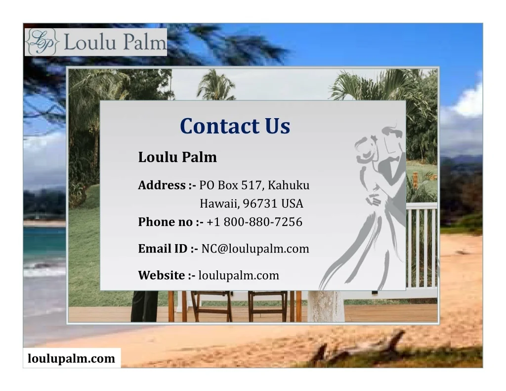 PPT - Explore The Beauty Of Loulu Palm Wedding PowerPoint Presentation ...