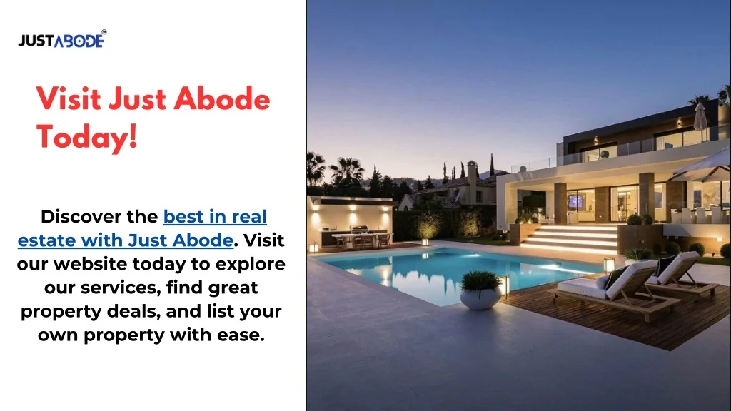 PPT - Best Real Estate Property Site - Just Abode Official Site PowerPoint Presentation - ID ...