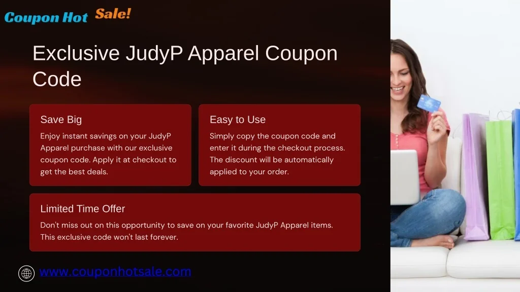 PPT - Save Big with JudyP Apparel Coupon Code, Promo Code, and Discount Code PowerPoint ...