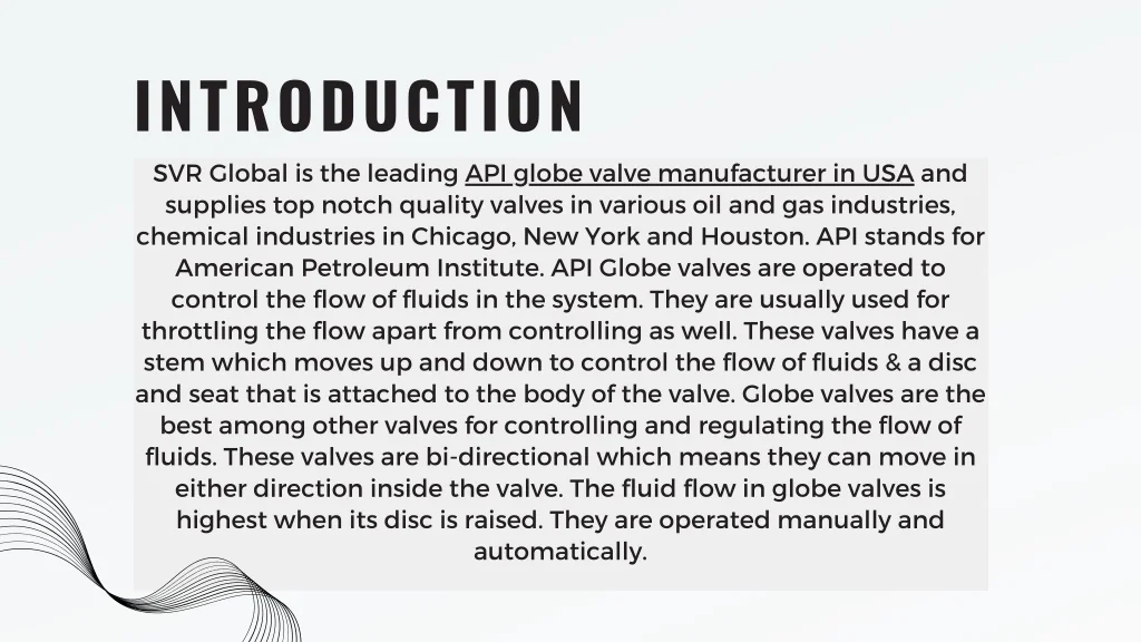 PPT - API Globe Valve Manufacturer in USA PowerPoint Presentation, free ...