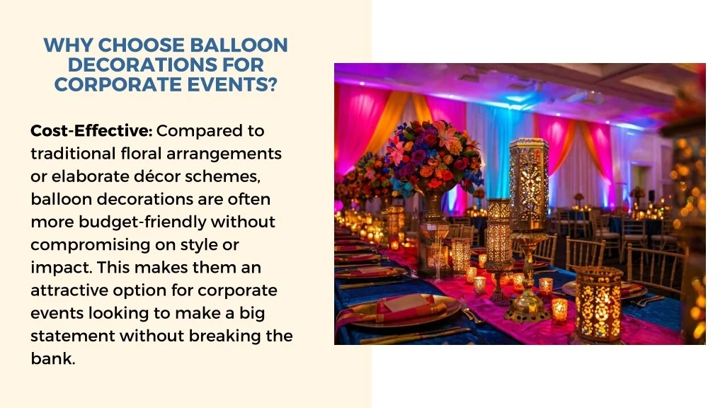 PPT - Elevate Your Corporate Events with Stunning Balloon Decorations ...