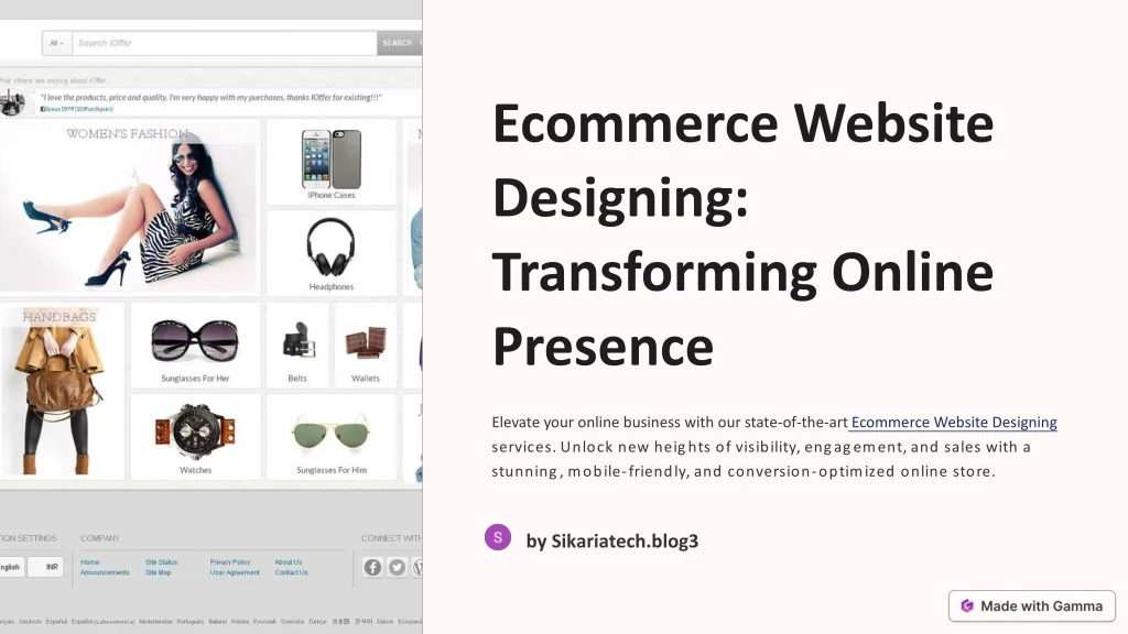 PPT - Ecommerce-Website-Designing-Transforming-Online-Presence (1 ...