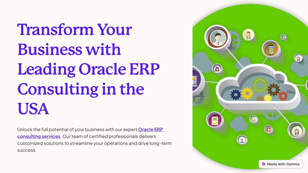 Ppt Transform Your Business With Leading Oracle Erp Consulting In The