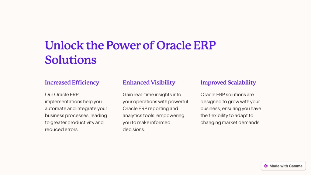 Ppt Transform Your Business With Leading Oracle Erp Consulting In The