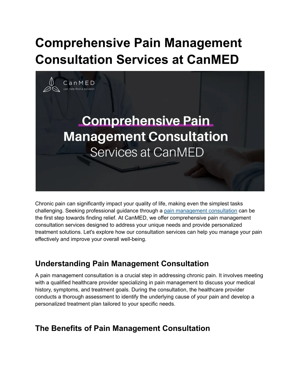 PPT - Pain Management Consultation PowerPoint Presentation, free ...
