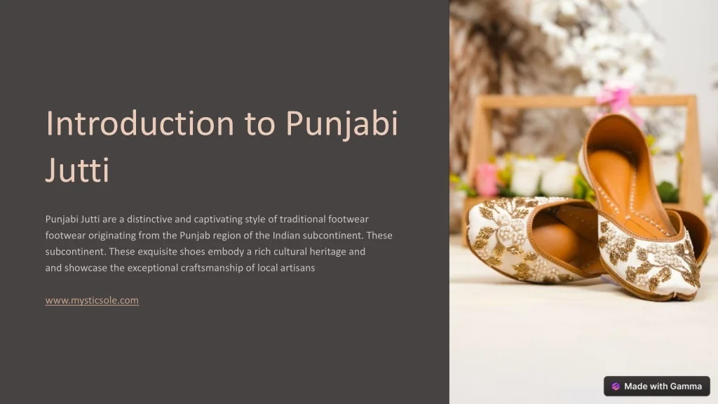 PPT - Step into Style with Punjabi Juttis PowerPoint Presentation, free ...