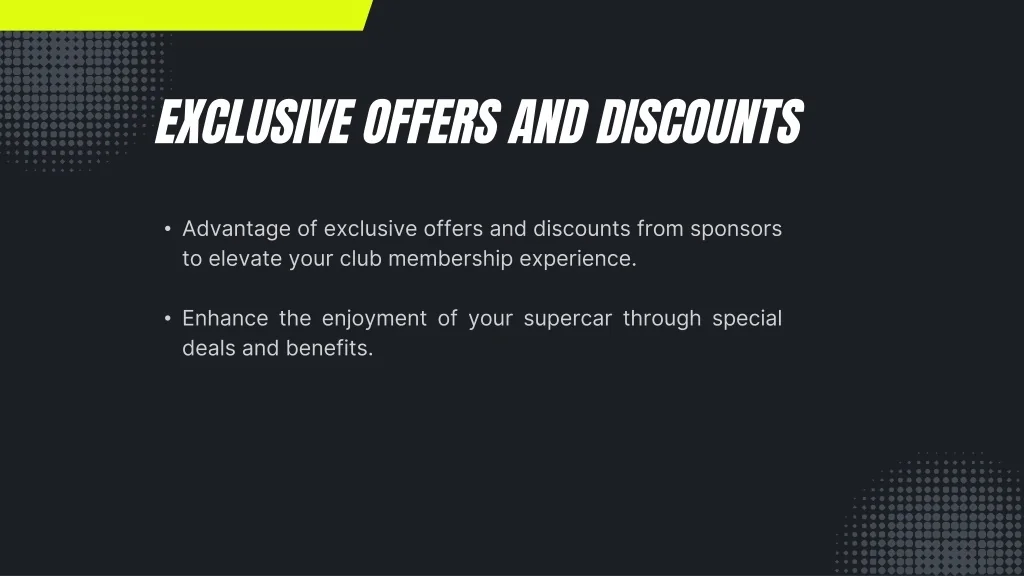 PPT - Performance Car Exclusive Supercar Club Membership Benefits ...
