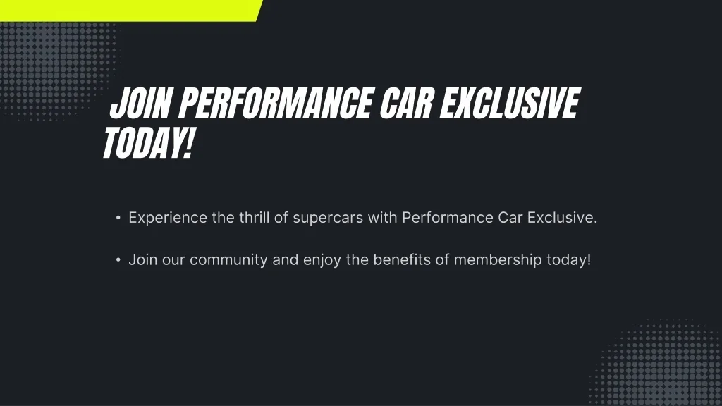 PPT - Performance Car Exclusive Supercar Club Membership Benefits PowerPoint Presentation - ID ...