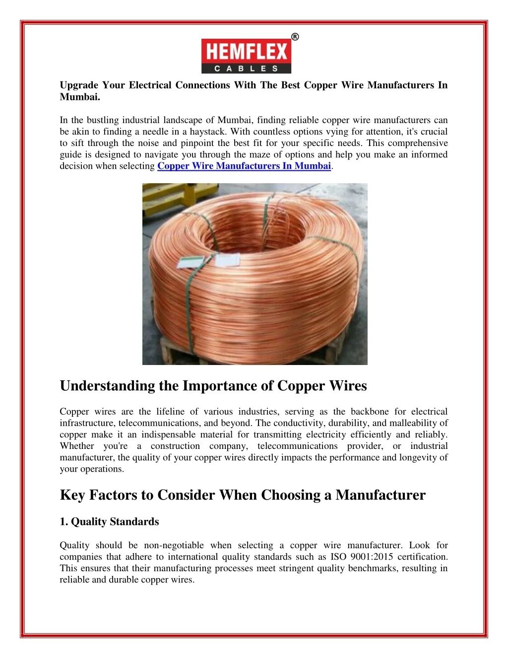 PPT - Find Reliable Electrical Connections: Top Copper Wire ...