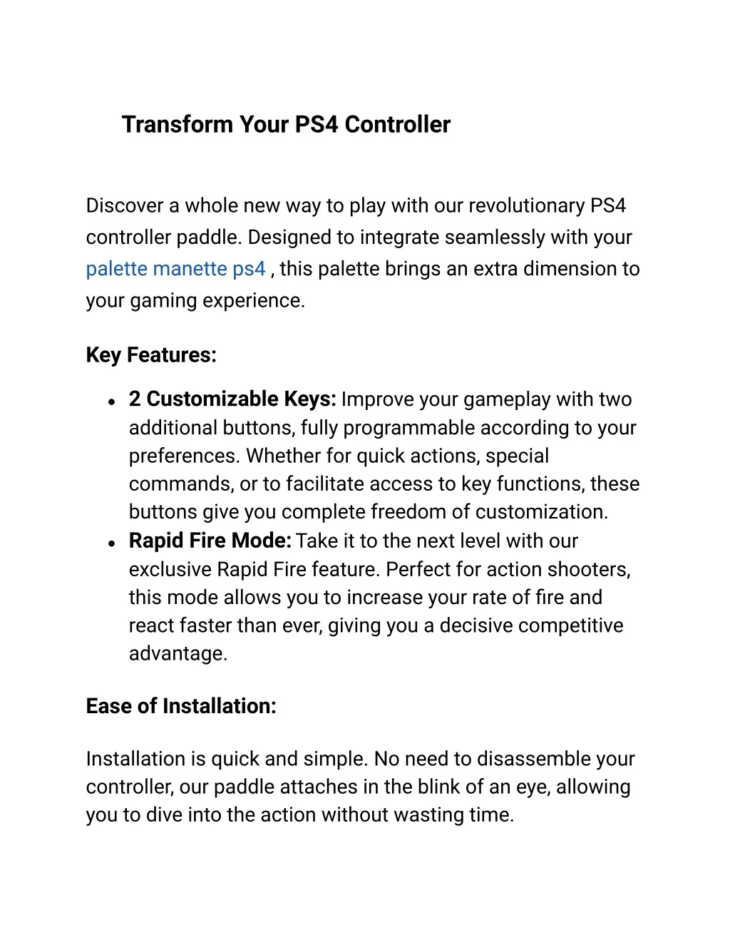 PPT - palette manette ps4 PowerPoint Presentation, free download - ID ...
