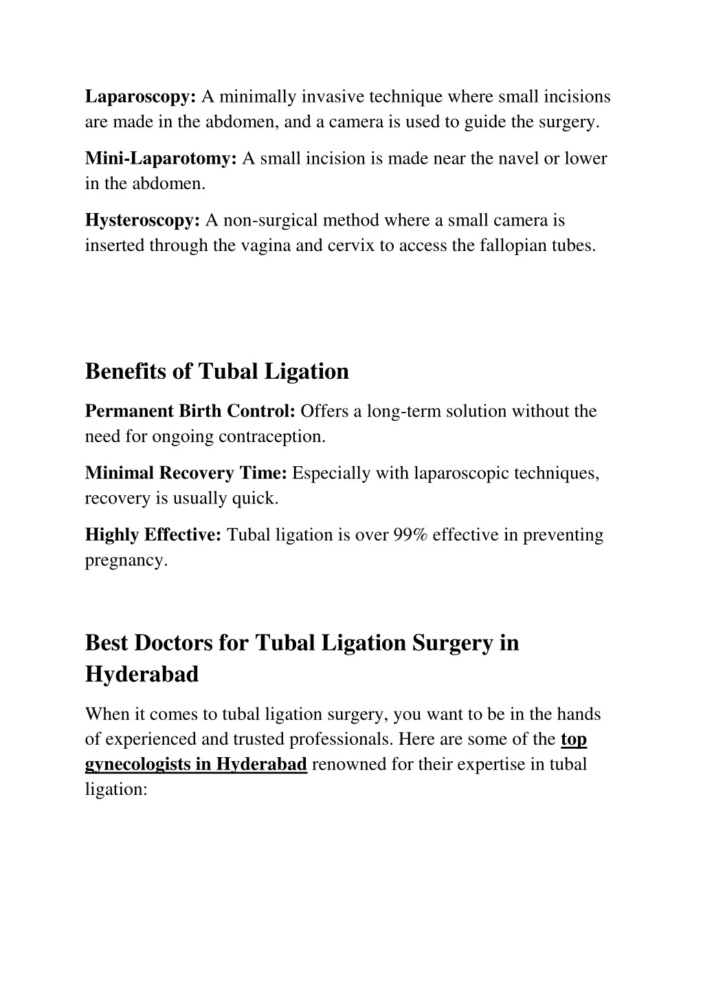 PPT - Tubal Ligation Surgery in Hyderabad PowerPoint Presentation, free ...