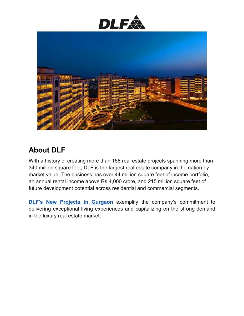 PPT - Buy DLF Property Gurgaon PowerPoint Presentation, free download - ID:13308579