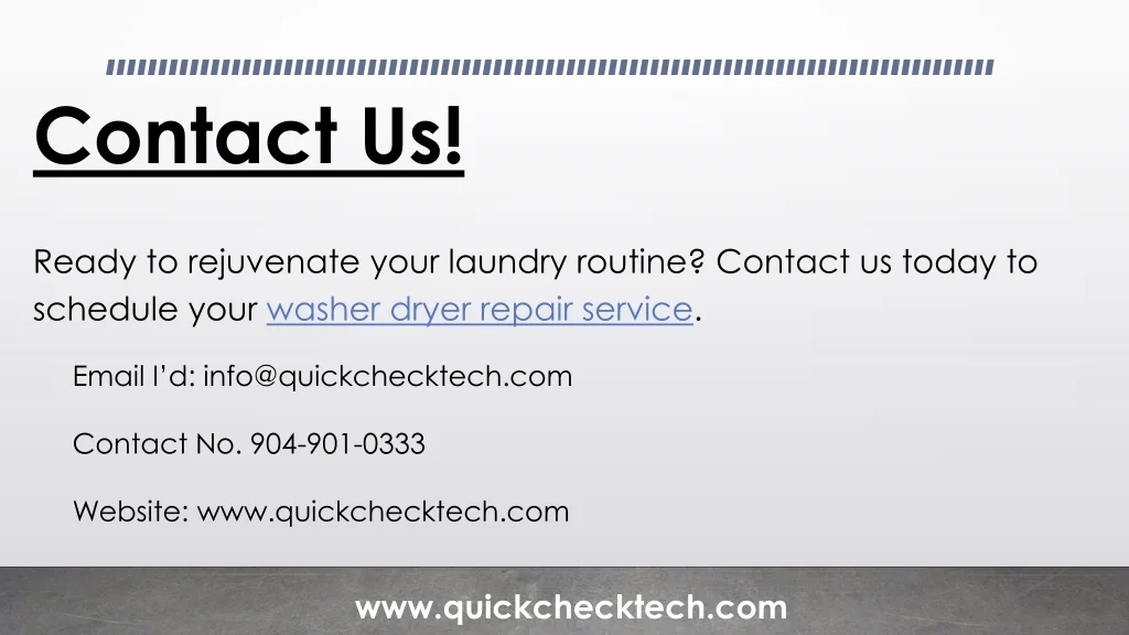 PPT - Revitalize Your Laundry Experience: Professional Washer Dryer Repair Services PowerPoint ...