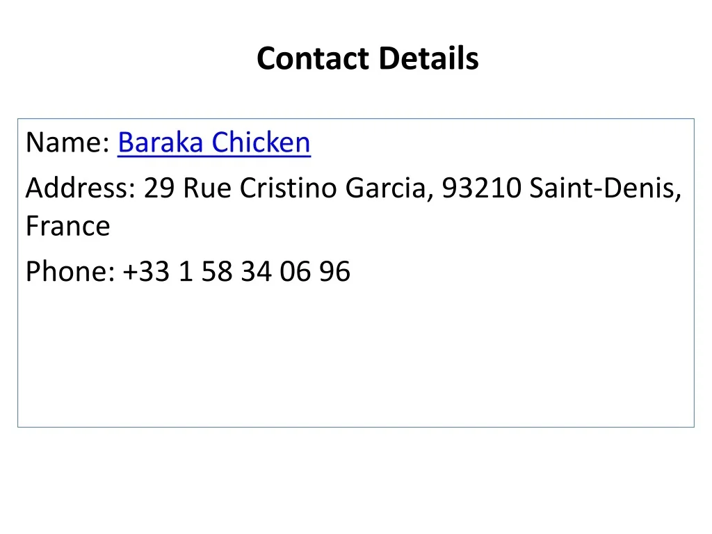 PPT - Risottos Une touche Halal à un plat classique chez Baraka Chicken ...