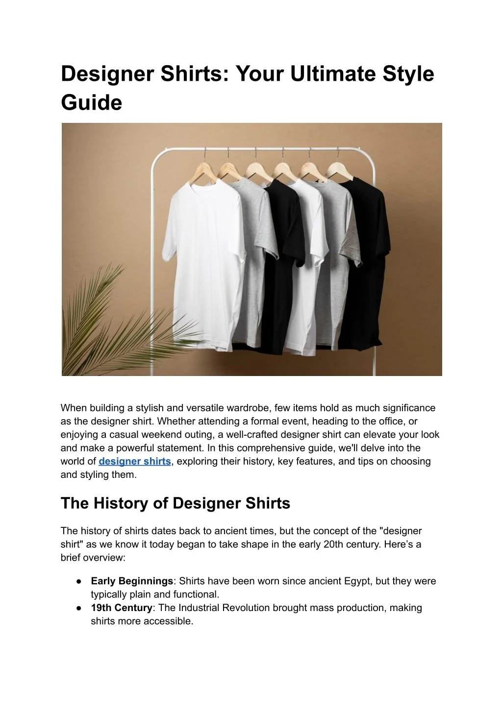 PPT - Designer Shirts_ Your Ultimate Style Guide PowerPoint ...