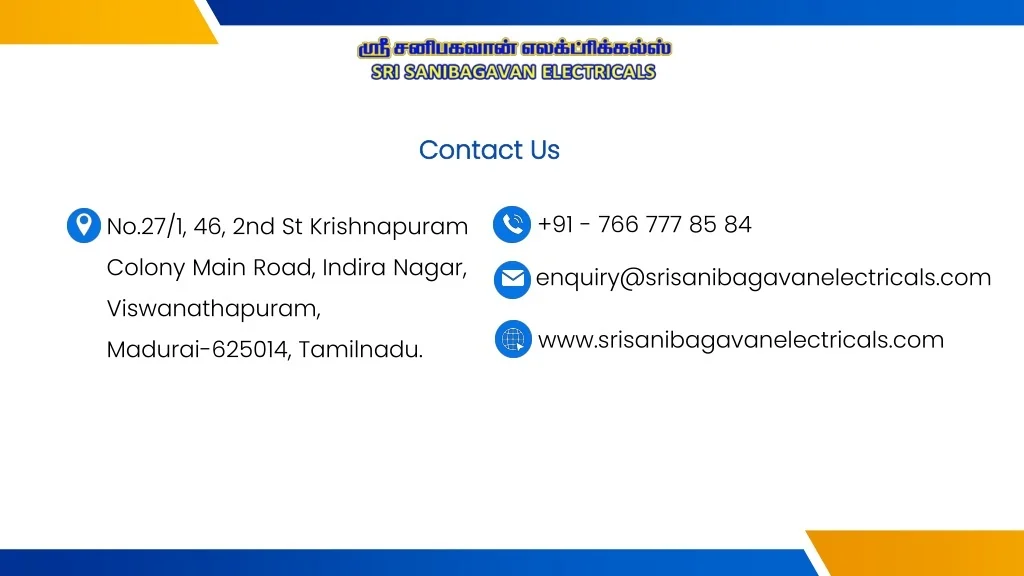 PPT - Sri Sanibagavan Electricals Best AC Service Center in Madurai PowerPoint Presentation - ID ...