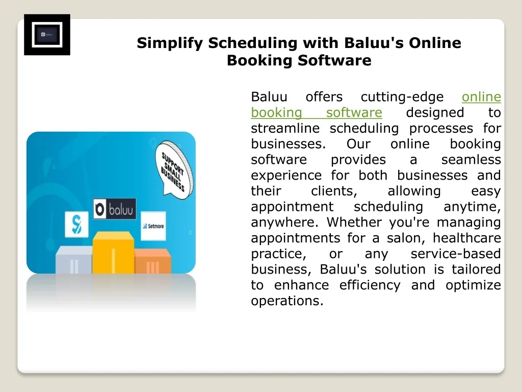 PPT - Simplify Scheduling with Baluu's Online Booking Software ...