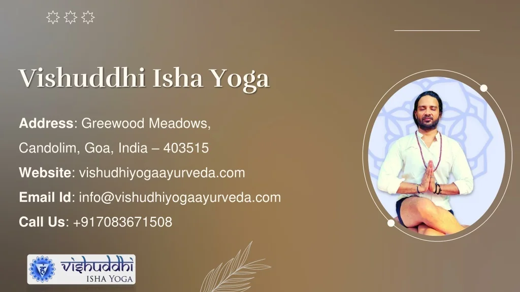 PPT - Yoga Retreats & Holistic Consultations at Vishuddhi Isha Yoga ...