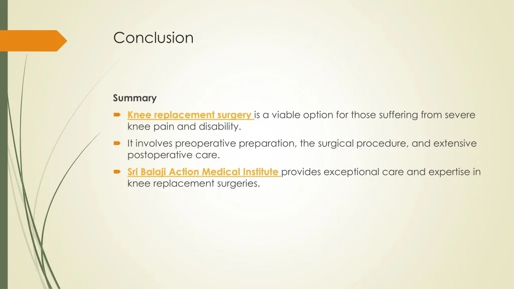 PPT - Knee Replacement Surgery Hospital in delhi PowerPoint ...