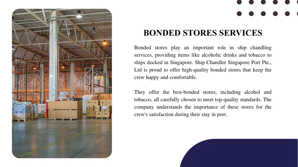 PPT - The Role of Ship Chandling Services in Maritime Operations Ship ...