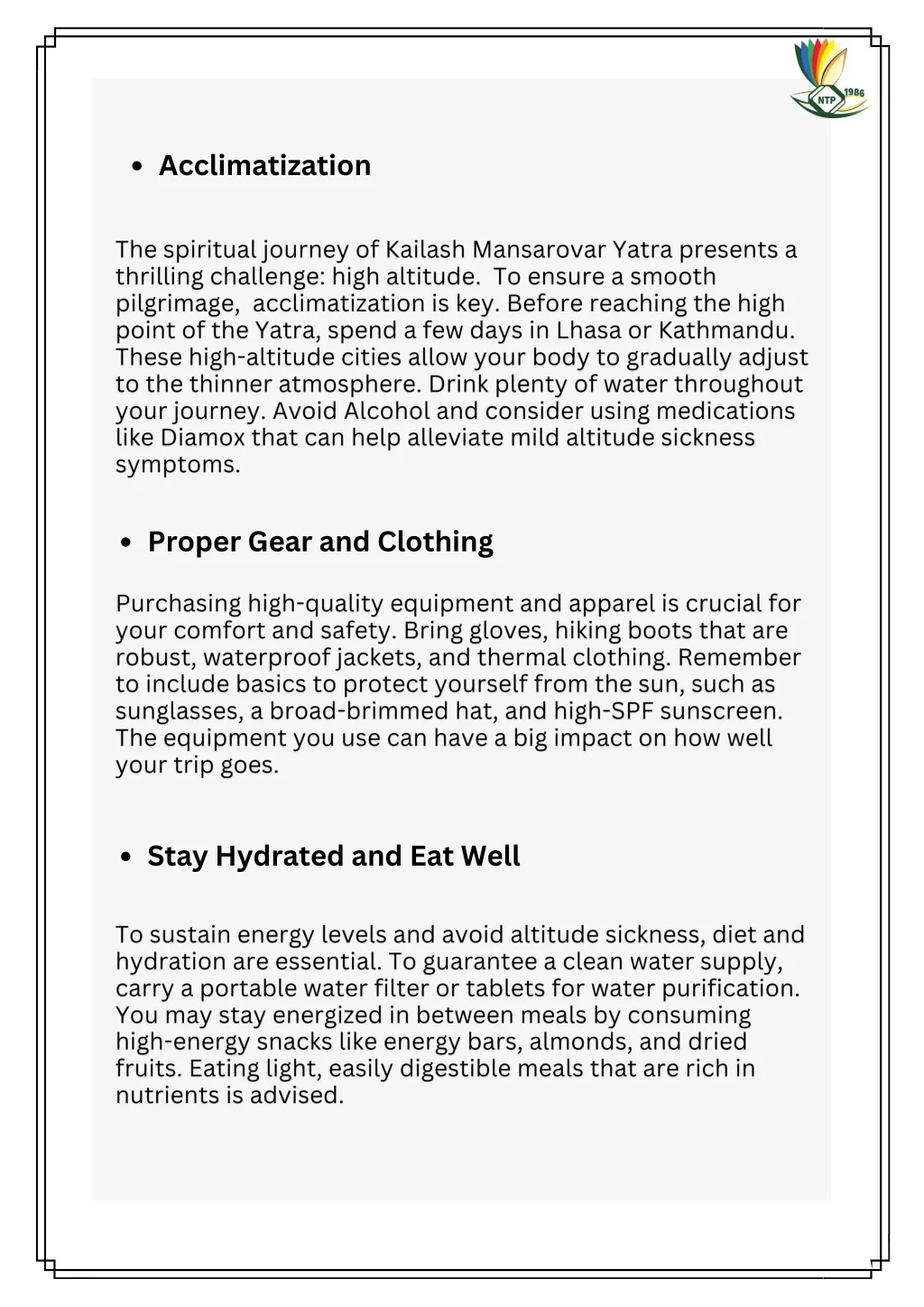 PPT - Top 6 Health and Safety Tips for Kailash Mansarovar Yatra ...