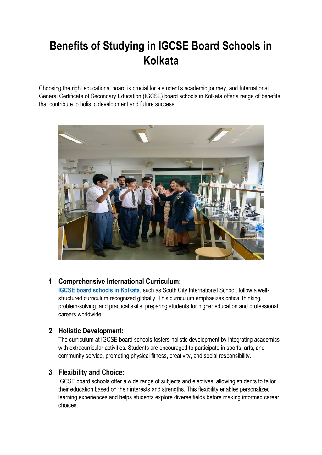 Ppt Advantages Of Attending Kolkatas Igcse Board Schools Powerpoint