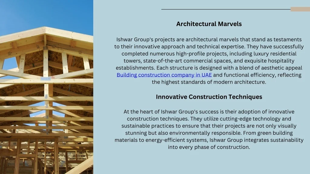 PPT - Transforming Spaces Ishwar Group's Impact on Dubai's ...