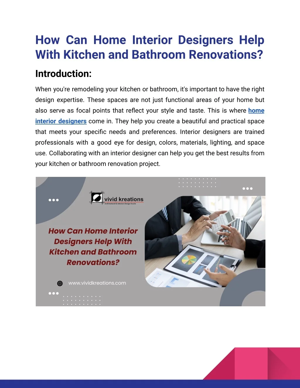 PPT - How Can Home Interior Designers Help With Kitchen and Bathroom ...