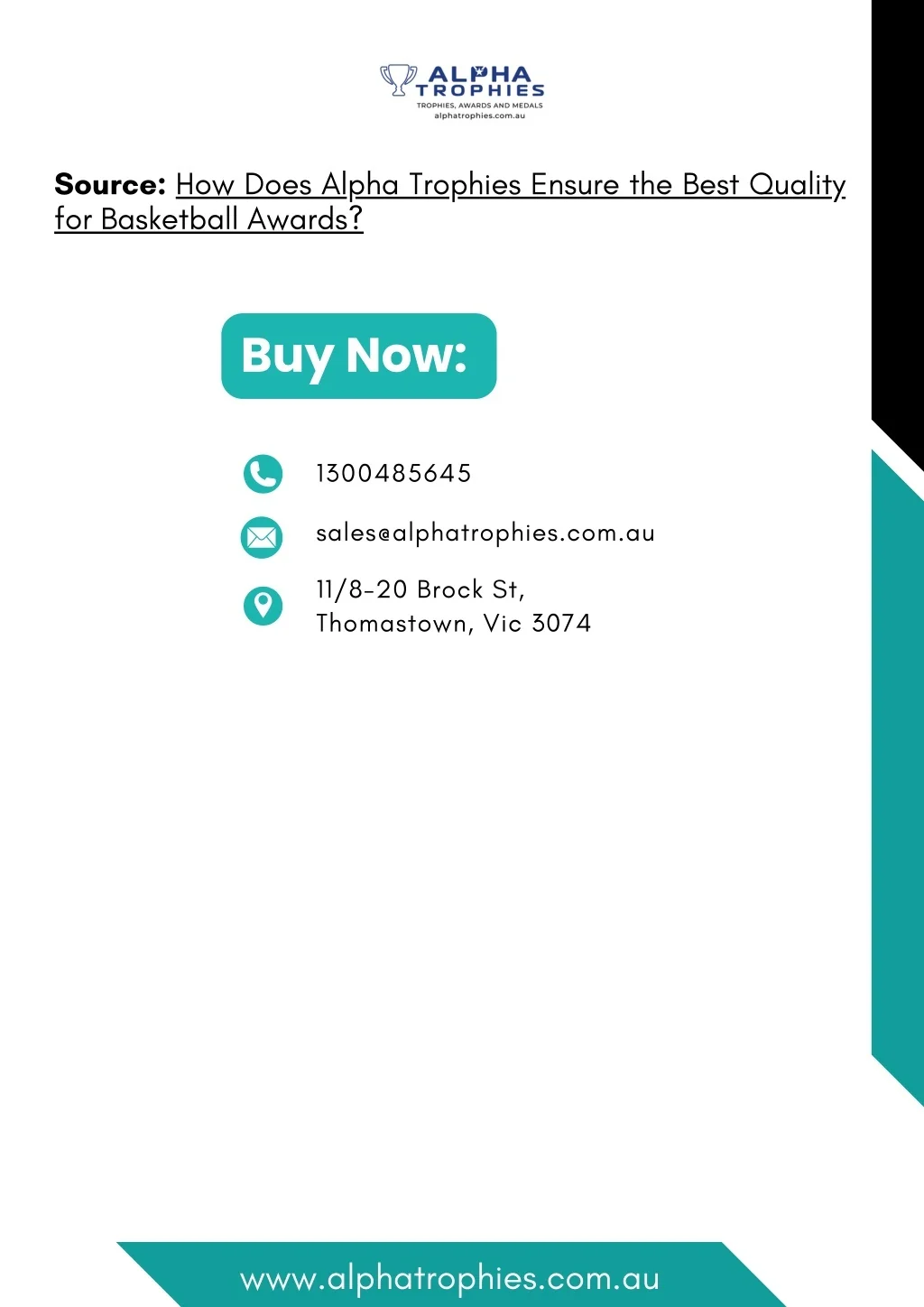 PPT - How Does Alpha Trophies Ensure the Best Quality for Basketball ...