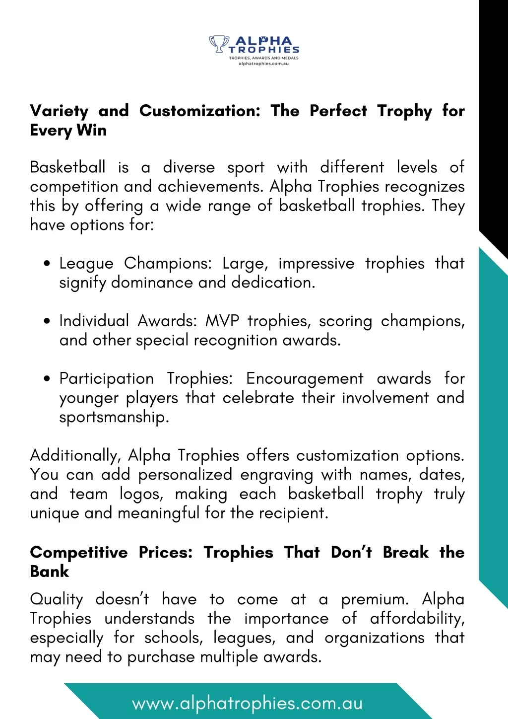 PPT - How Does Alpha Trophies Ensure the Best Quality for Basketball ...
