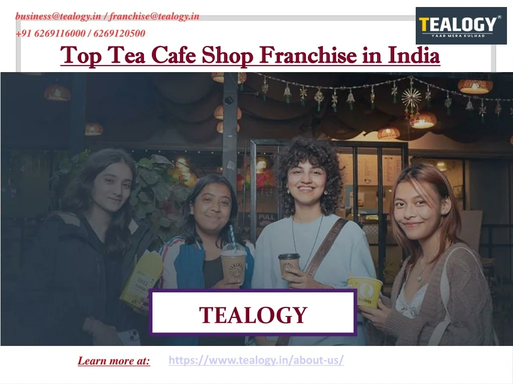 PPT - Top Tea Cafe Shop Franchise in India PowerPoint Presentation ...