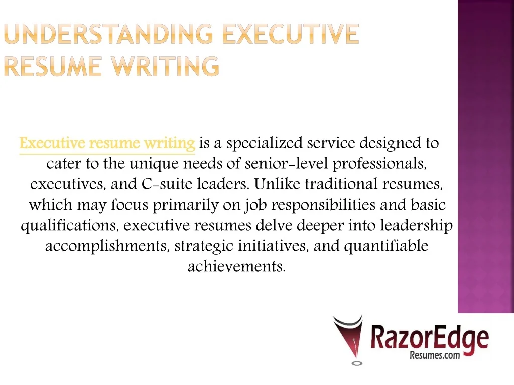 PPT - Crafting Success Executive Resume Writing Services PowerPoint ...