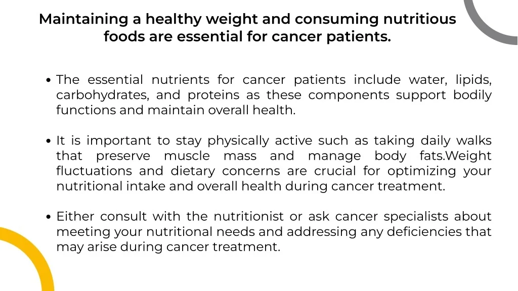 PPT - ESSENTIAL NUTRIENTS FOR CANCER PATIENTS : BUILDING A BALANCED ...