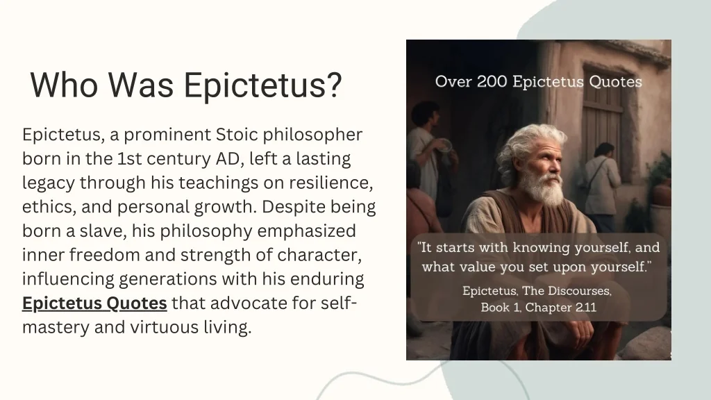 PPT - Discover Wisdom and Clarity Through Epictetus Quotes PowerPoint ...