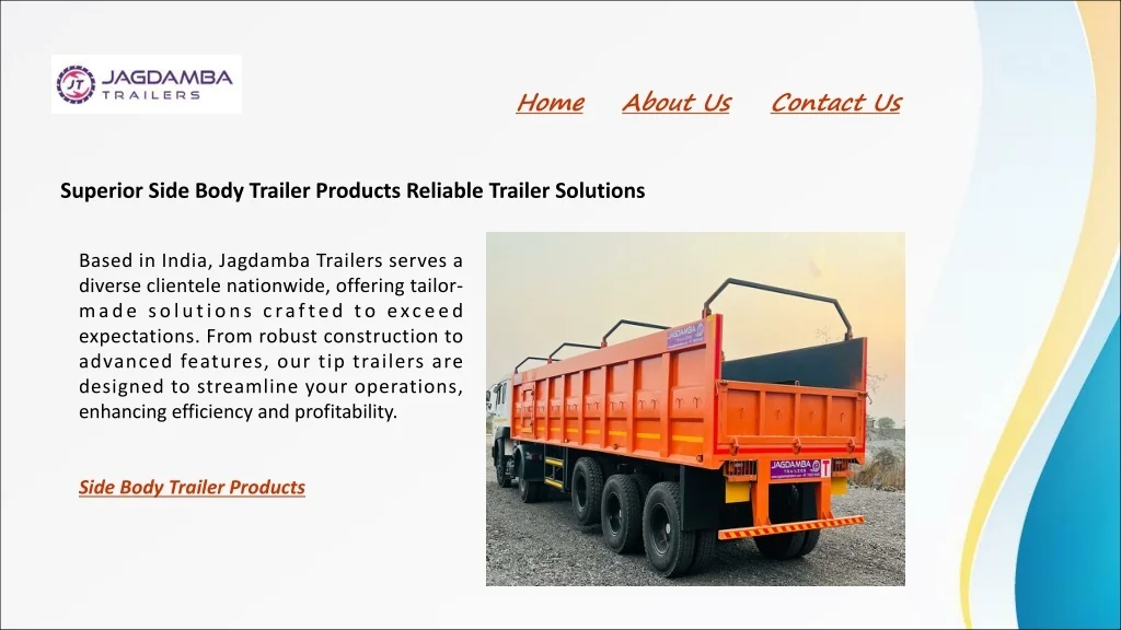 PPT - Superior Side Body Trailer Products Reliable Trailer Solutions ...