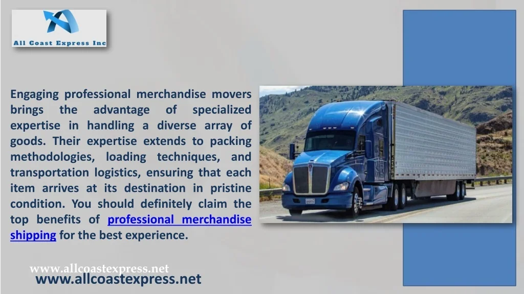 PPT - Professional Merchandise Shipping PowerPoint Presentation, free ...