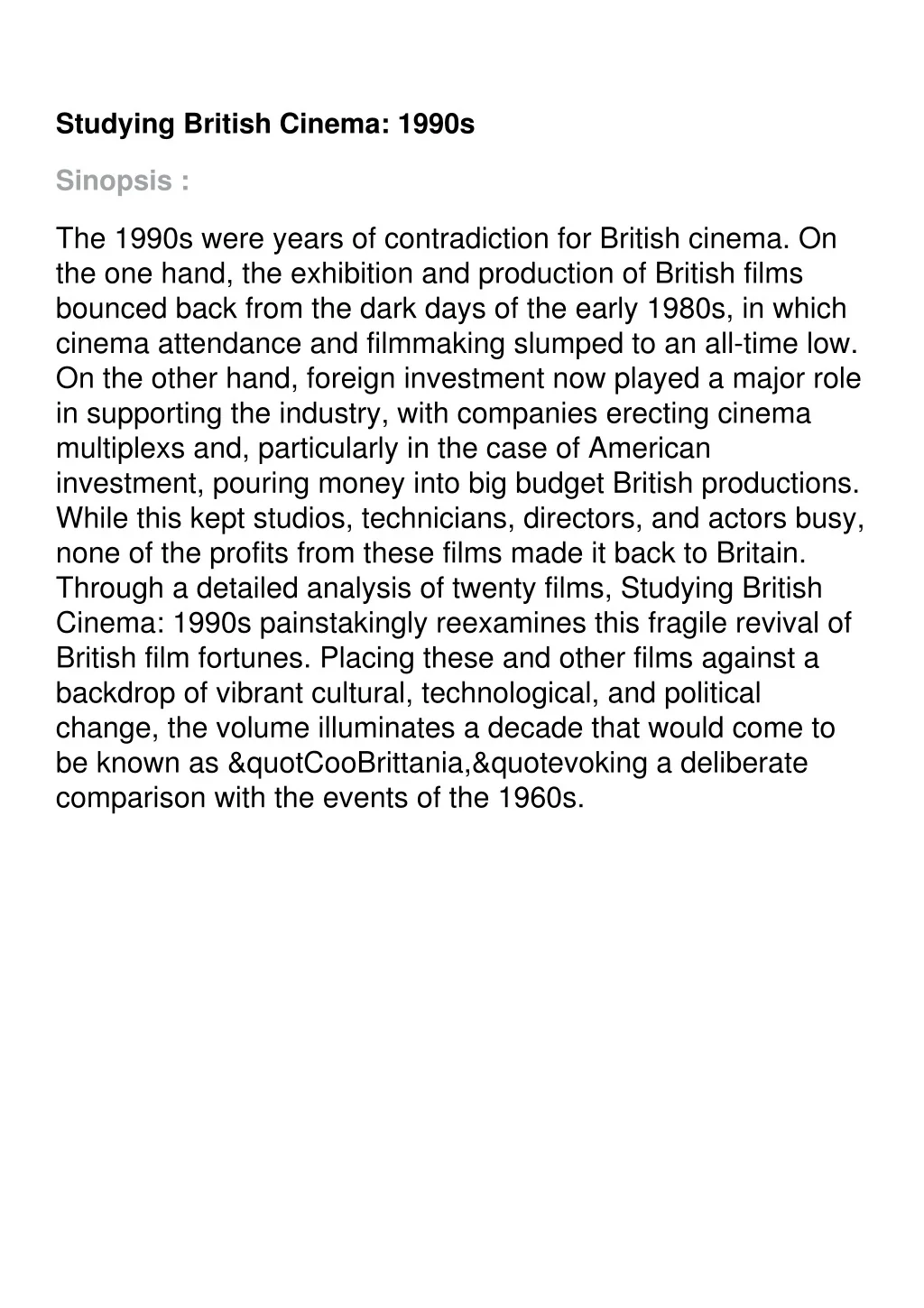 PPT - read⚡ Studying British Cinema: 1990s PowerPoint Presentation - ID ...