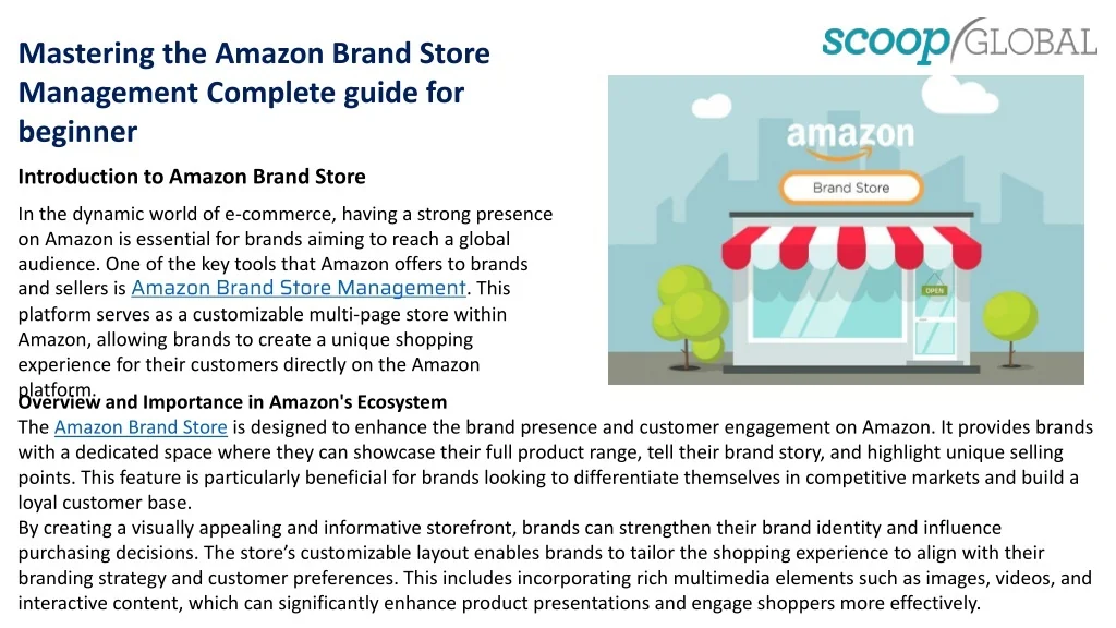 PPT - Amazon Brand Store Management - Scoop Global PowerPoint ...