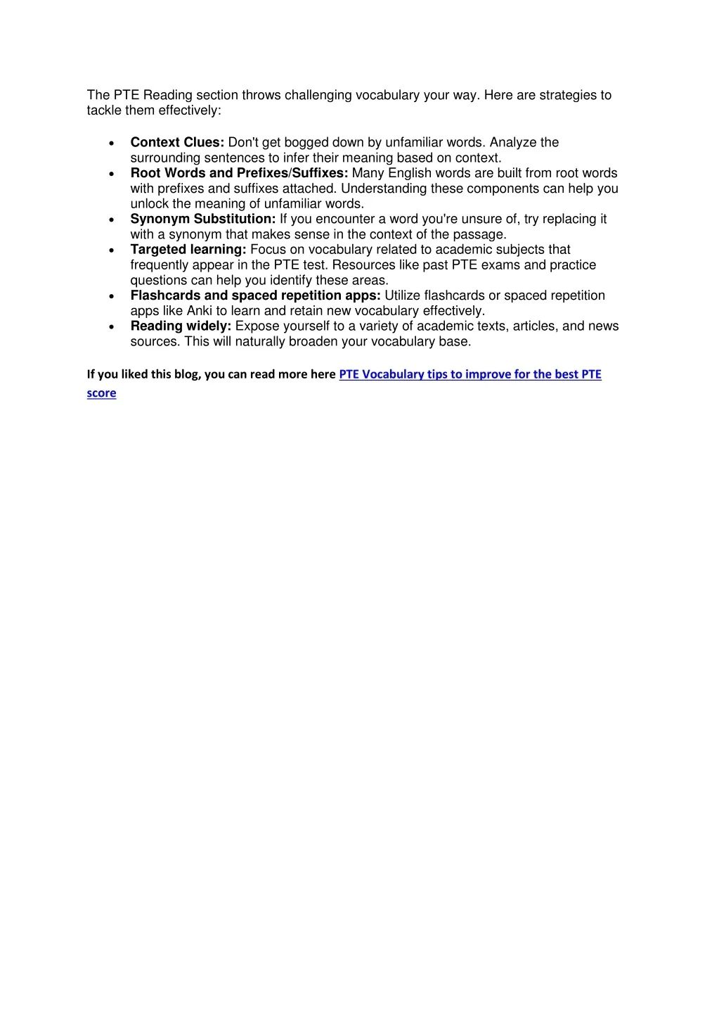 PPT - PTE Vocabulary tips to improve for the best PTE score PowerPoint ...