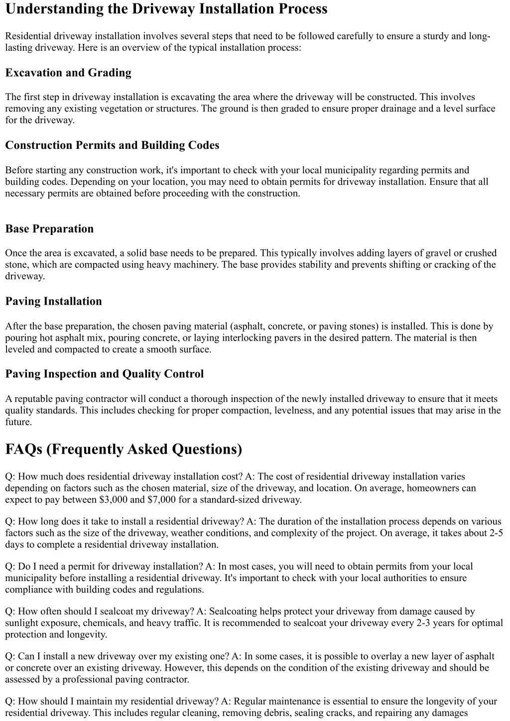 PPT - Residential Driveway Installation: What Homeowners Need to Know ...