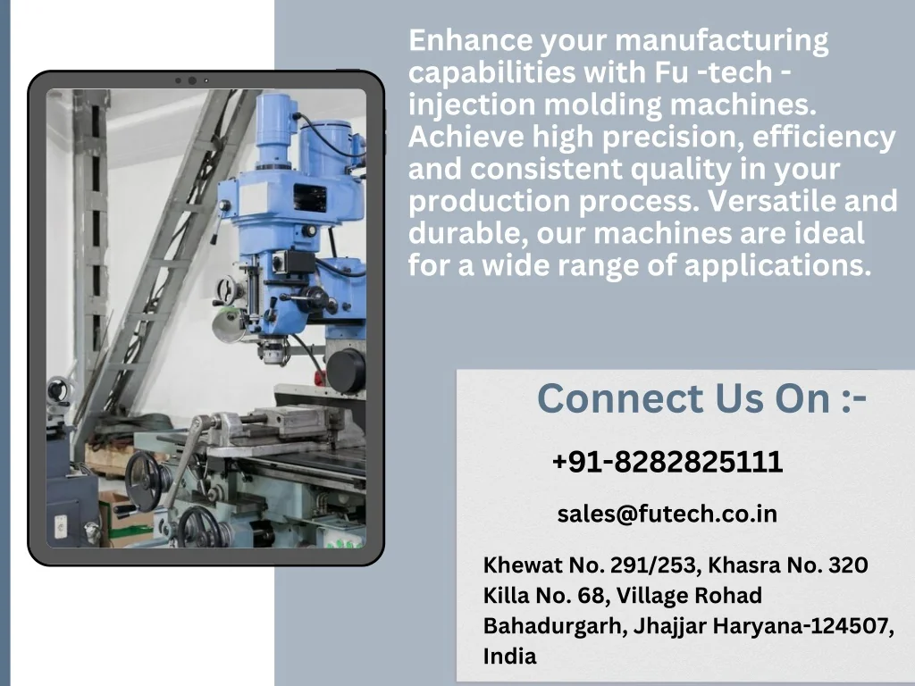 PPT - Top-Quality Injection Molding Machines in India - Futech ...