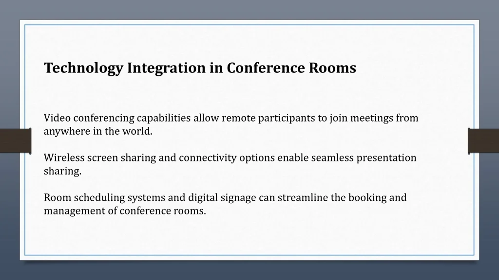 PPT - Why Conference Rooms are Crucial for Successful Meetings ...