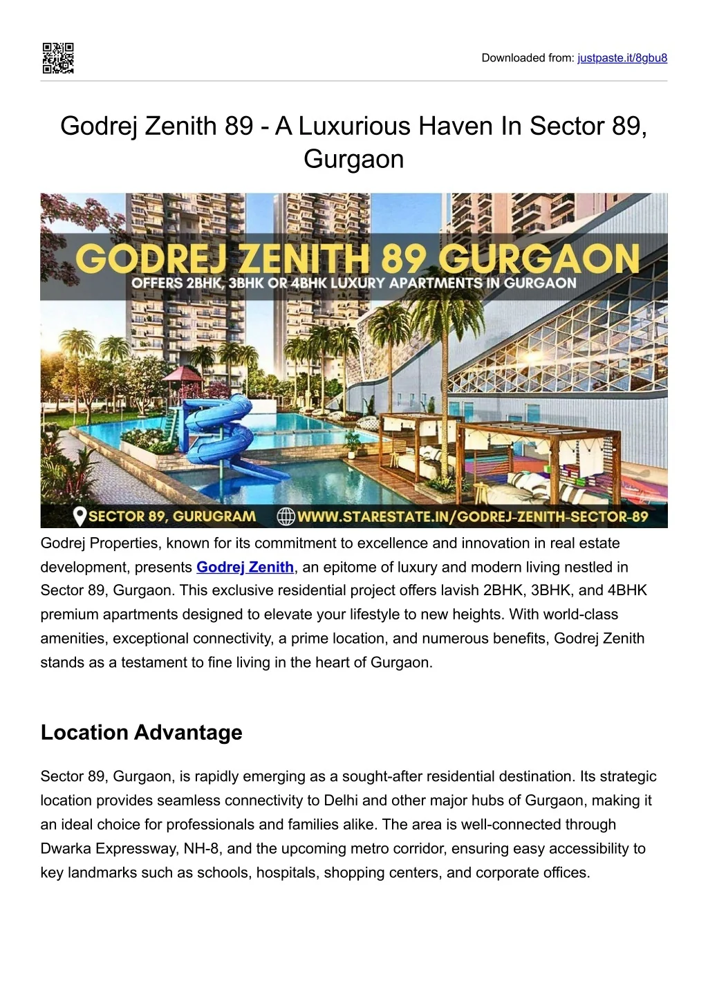 PPT - Godrej Zenith, Sector 89 - 234 BHK Luxury Homes In Gurgaon ...