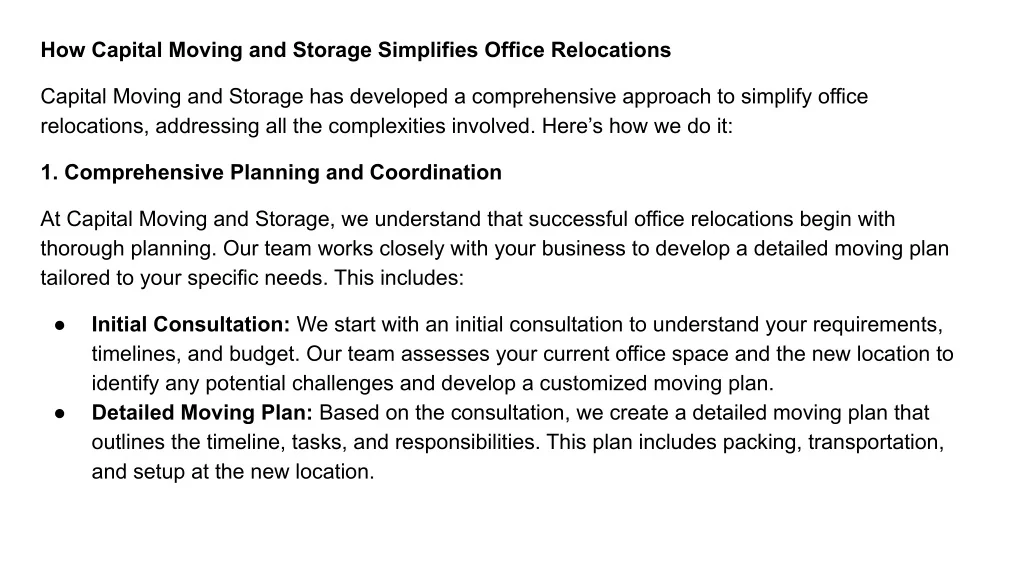 PPT - How Capital Moving and Storage Simplifies Office Relocations_ A ...