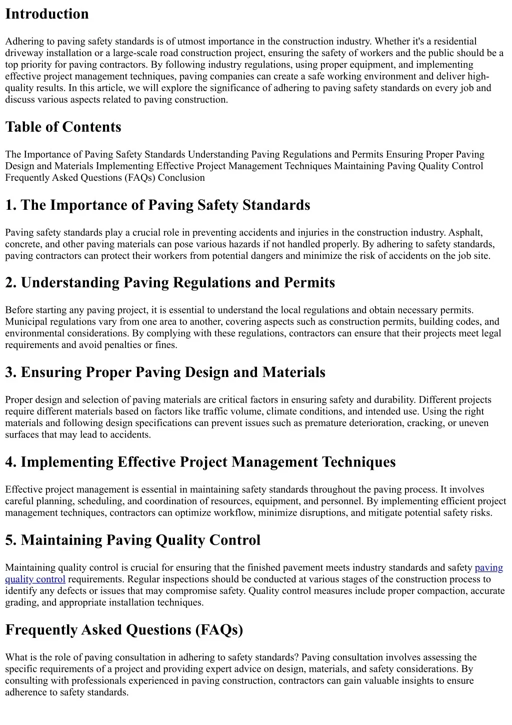 PPT - Adhering to Paving Safety Standards on Every Job PowerPoint ...