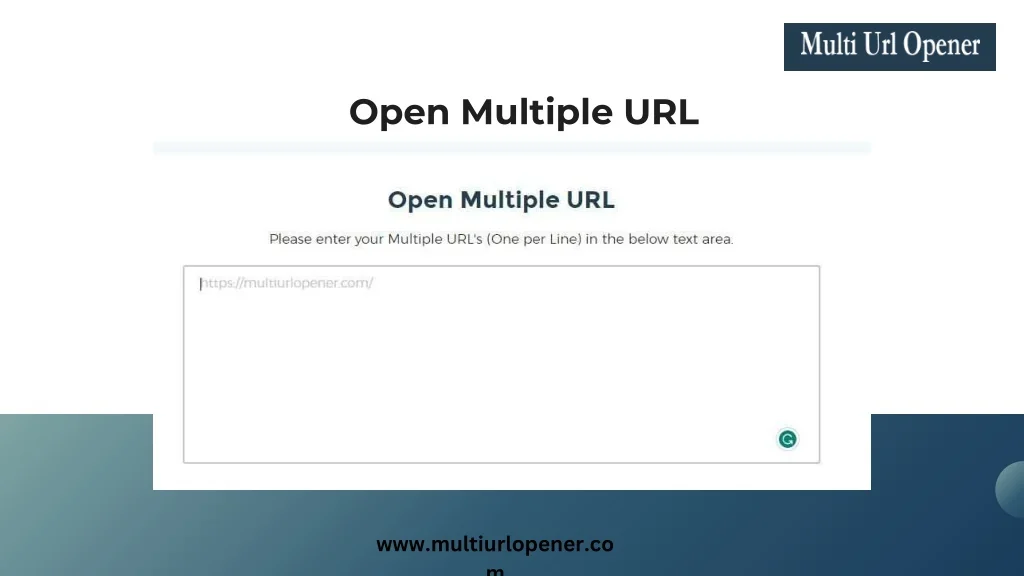PPT - MultiUrlOpener PowerPoint Presentation, free download - ID:13349551