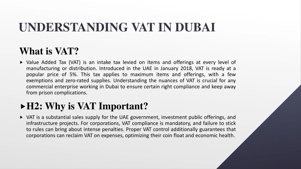 PPT - Why Hiring VAT Agents in Dubai is Crucial for Your Business ...