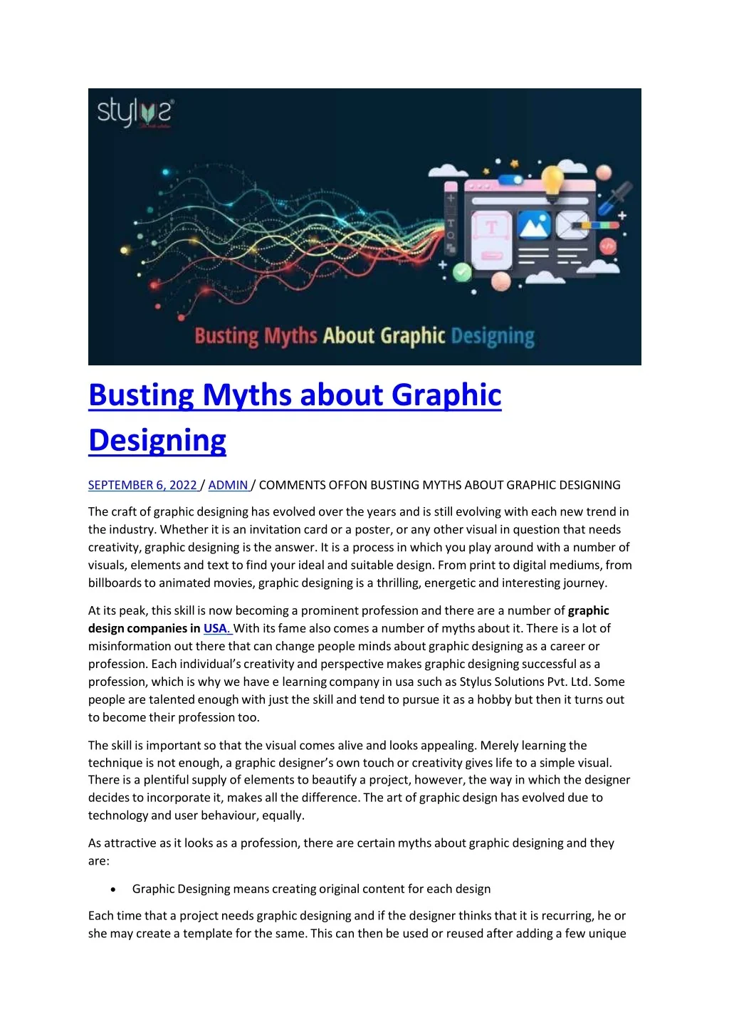 PPT - Busting Myths about Graphic Designing PowerPoint Presentation ...