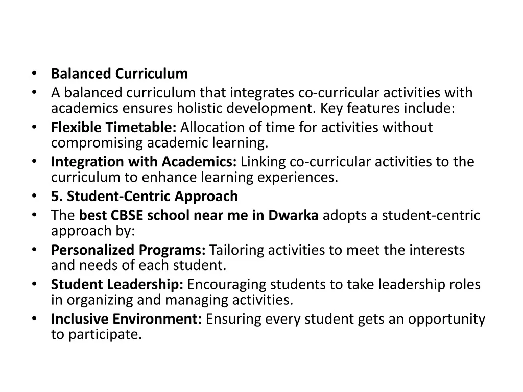 Ppt Discovering The Best School In Co Curricular Activities